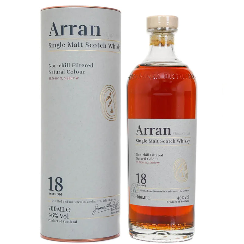 Arran 18YO Single Malt Whisky 700ml – Easy Tiger